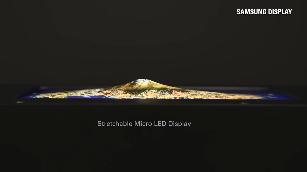 "Tela de borracha": Samsung mostra painel Micro LED que estica - Canaltech