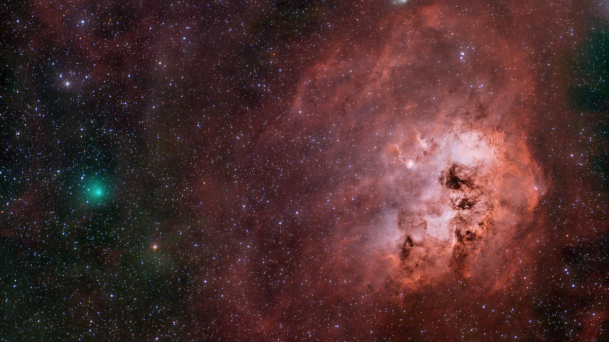 Destaque da NASA: cometa e nebulosa são a foto astronômica do dia - Canaltech