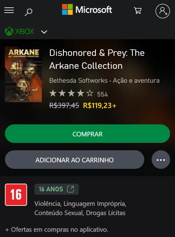 Dishonored & Prey: The Arkane Collection - Xbox - Canaltech Ofertas