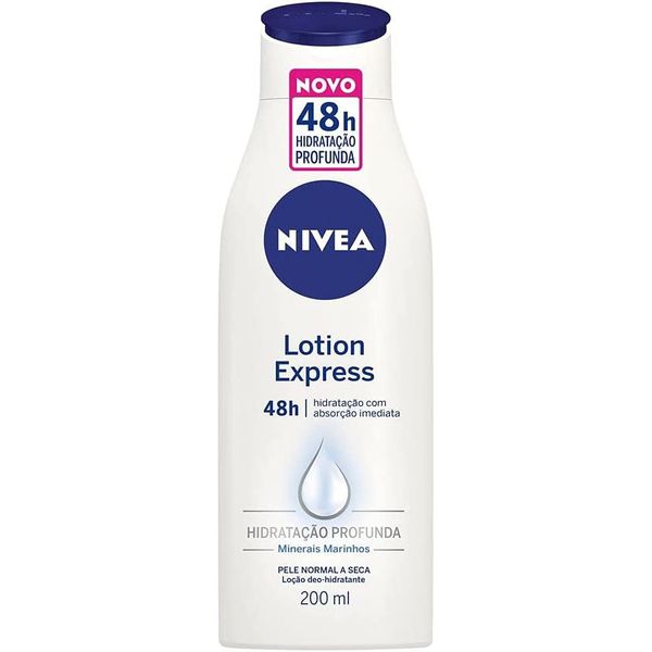 NIVEA Loção Hidratante Lotion Express 48h Hidratação Profunda 200ml ...
