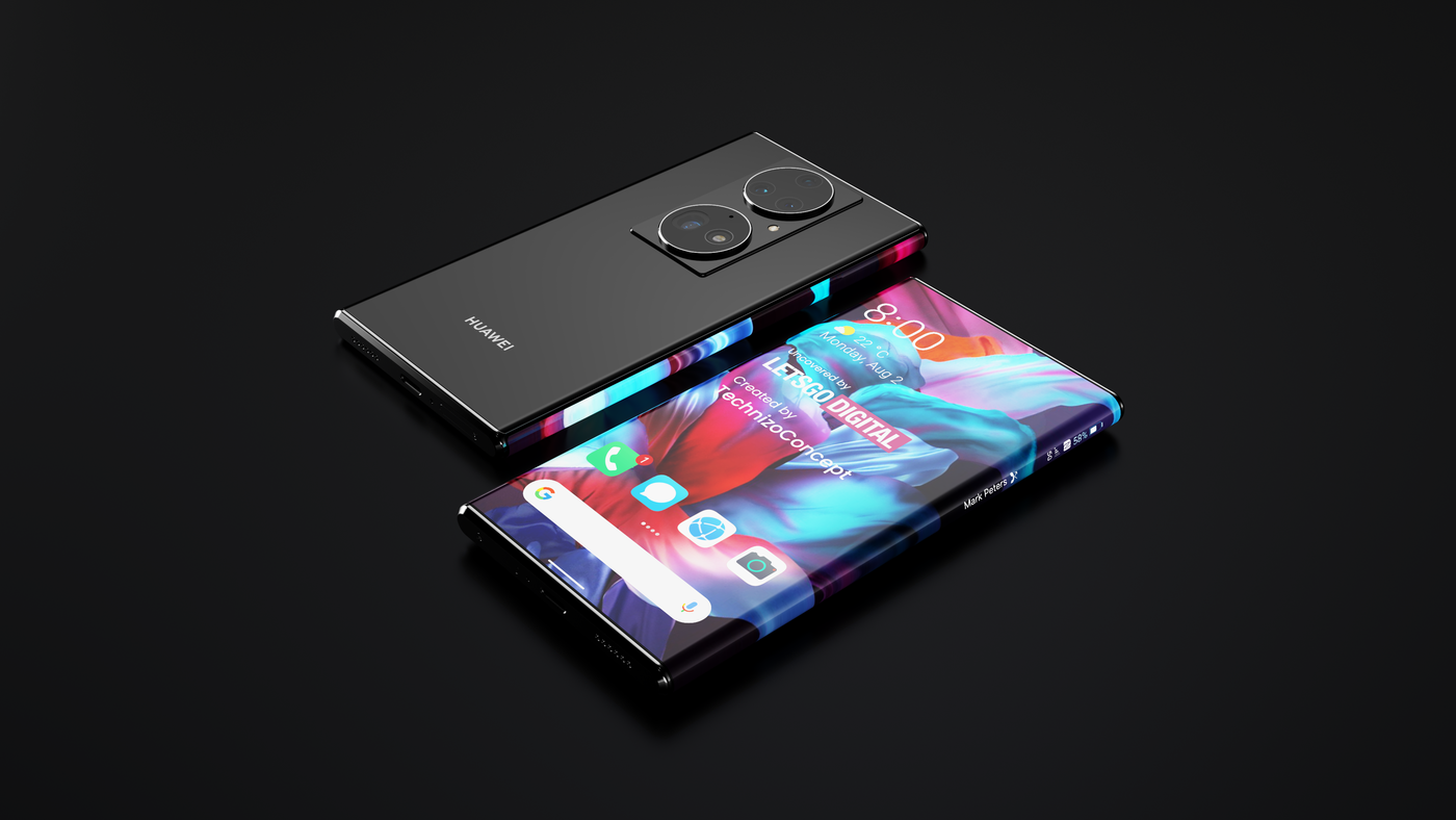 Celular da Huawei com tela super curvada não precisa de botões laterais ...
