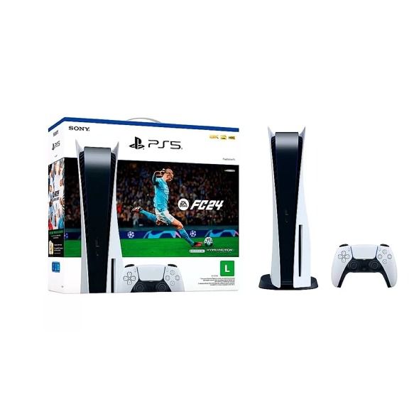 Console PlayStation 5 - EA SPORTS FC 24 825GB SSD - 1 Controle [LEIA A ...