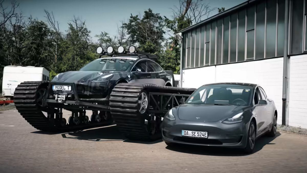 Tesla Model 3 é transformado em “tanque” de 6 toneladas - Canaltech