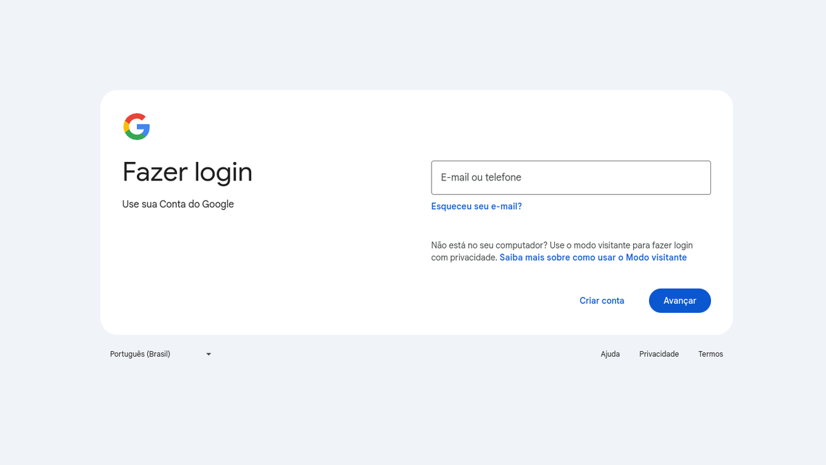 Google lança nova tela de login com visual estilo Material You - Canaltech