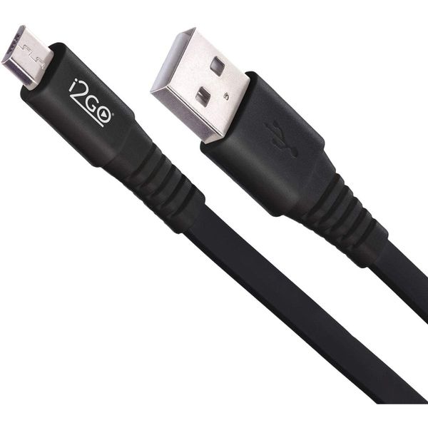 Cabo Micro USB I2GO 1.2m 2.4A PVC Flexivél Flat - I2go (I2GO0) Basic ...