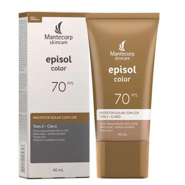 Episol Color Mantecorp Skincare - Protetor Solar com Cor FPS70 ...