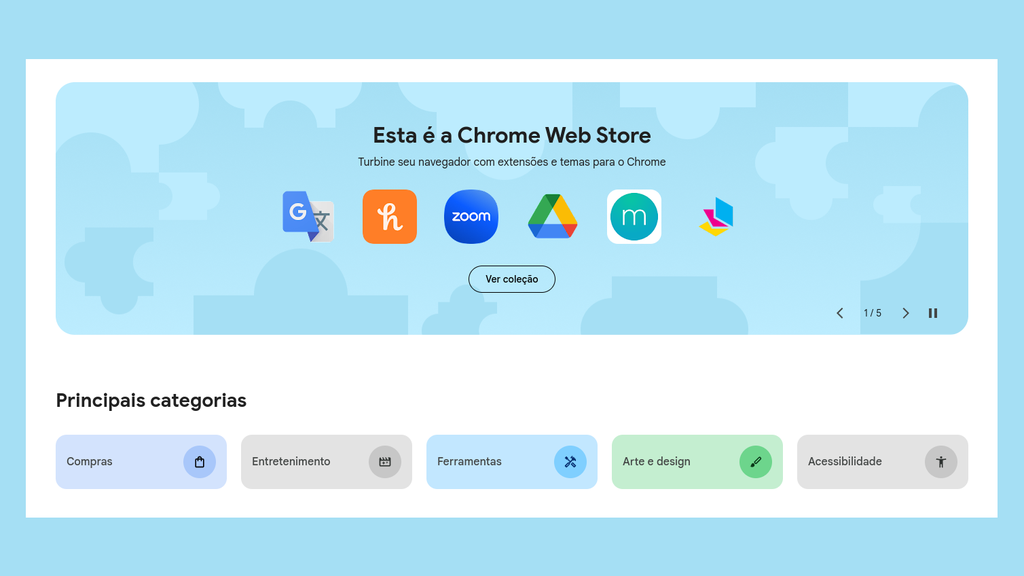 Chrome Web Store ganha novo visual com foco em sugestão personalizada ...
